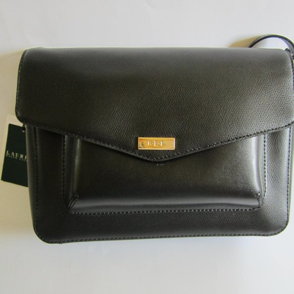Lauren Ralph Lauren | Bags | Ralph Lauren Bramley Messenger Black ...